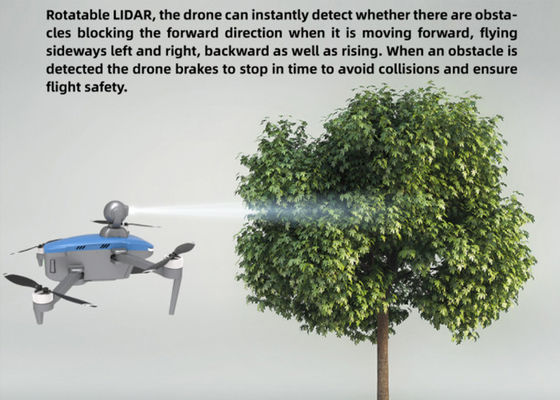 Obstacle Avoidance Aerial Survey Drone With Lidar For Police Application