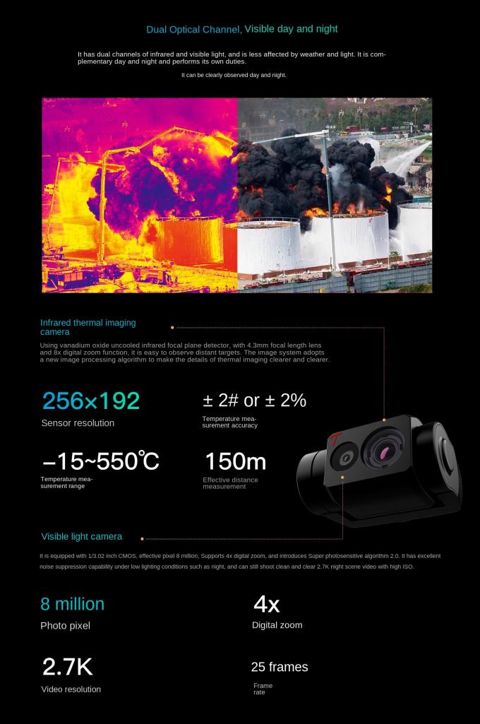 ZAi Professional Fire Fighting Drone Search and Rescue UAV with Thermal ...